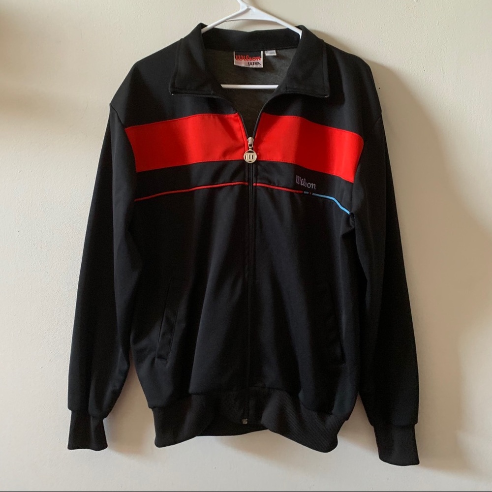 Vintage Wilson Track Jacket 80s 1980s A3 - Gem